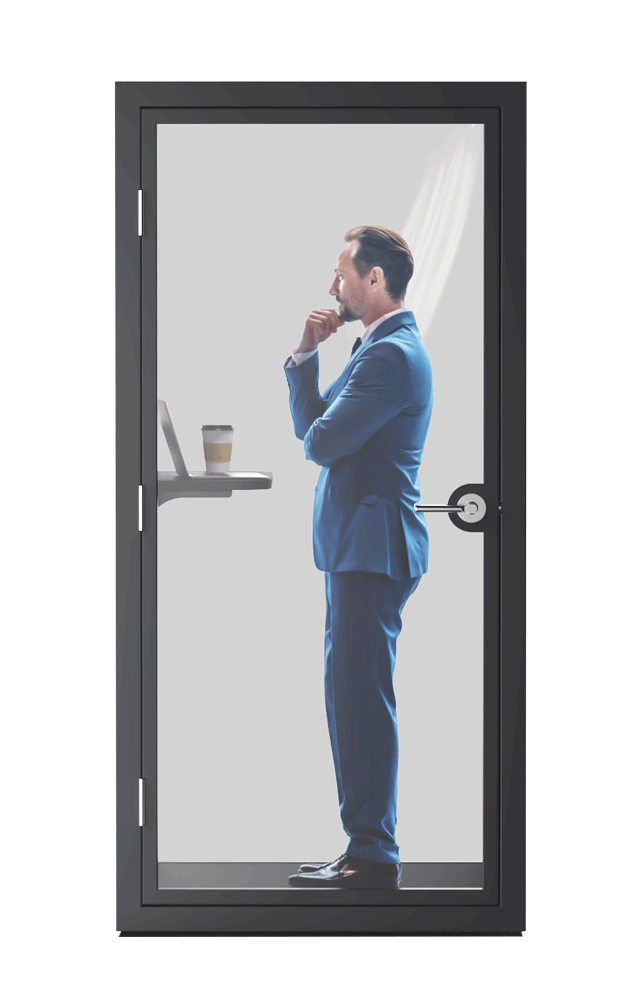 Decibel Single | Acoustic Office Phone Booth | Spaceworx®
