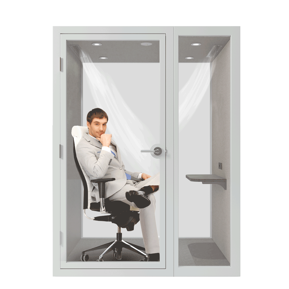 Decibel Deluxe | Acoustic Office Phone Booth | Spaceworx®